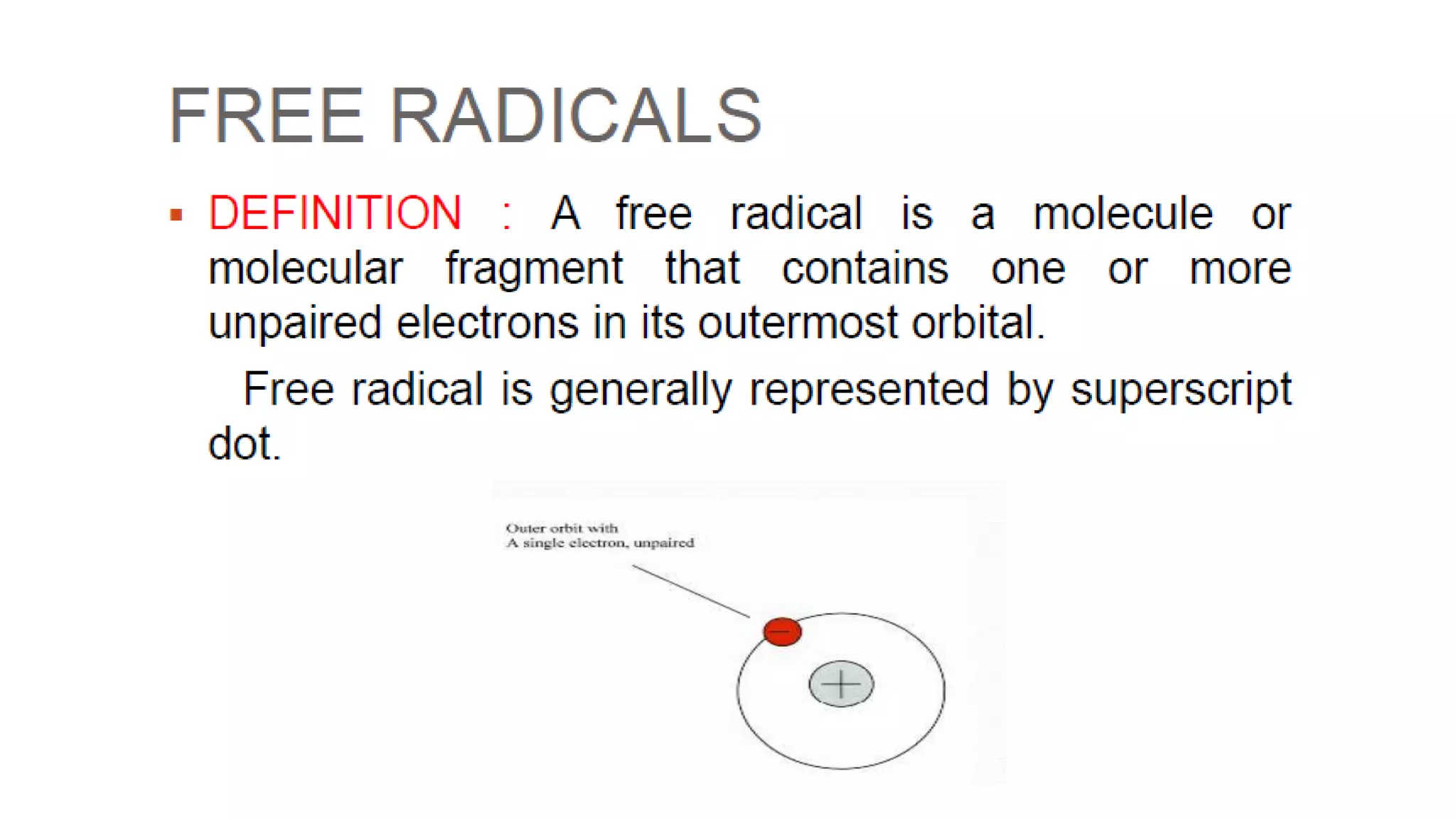 Free radicals | PPTX