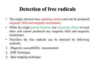 Free Radicals stability and detection.PPT