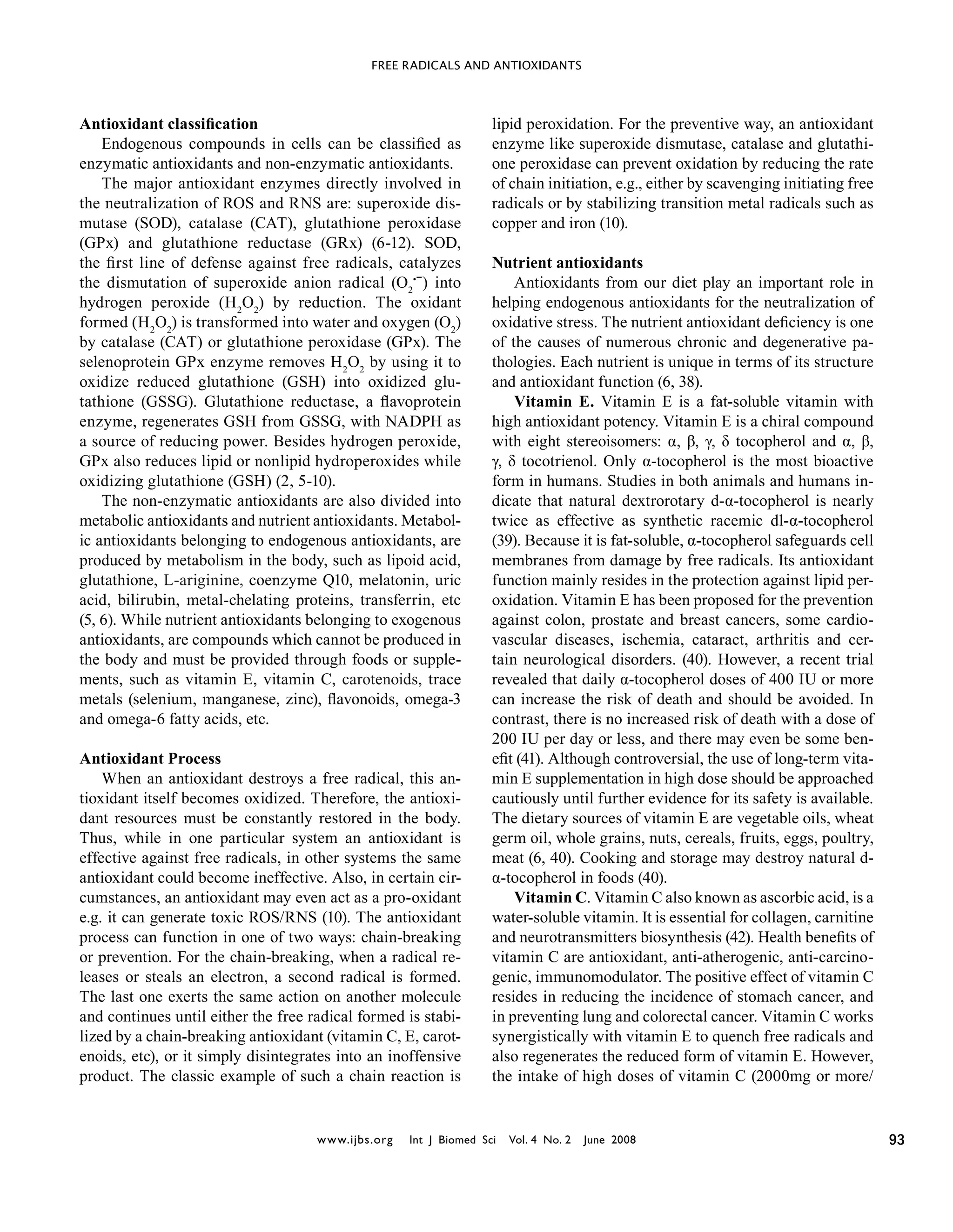 Free radicals antioxidants | PDF | Chemistry | Science