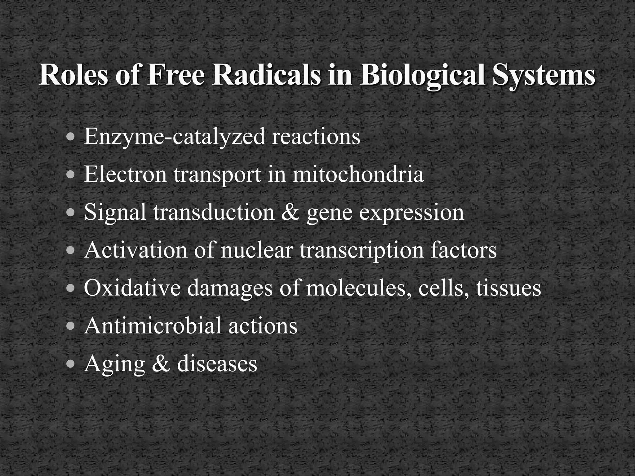 Free radicals and antioxidants | PPTX