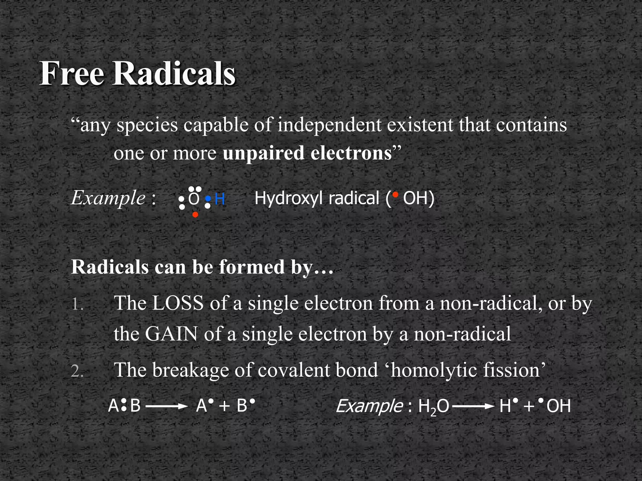 Free radicals and antioxidants | PPT