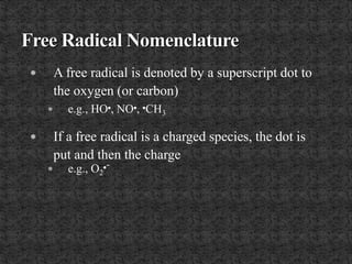 Free radicals and antioxidants | PPTX