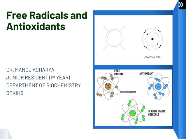 free radicals and antioxidants.pptx | Chemistry | Science