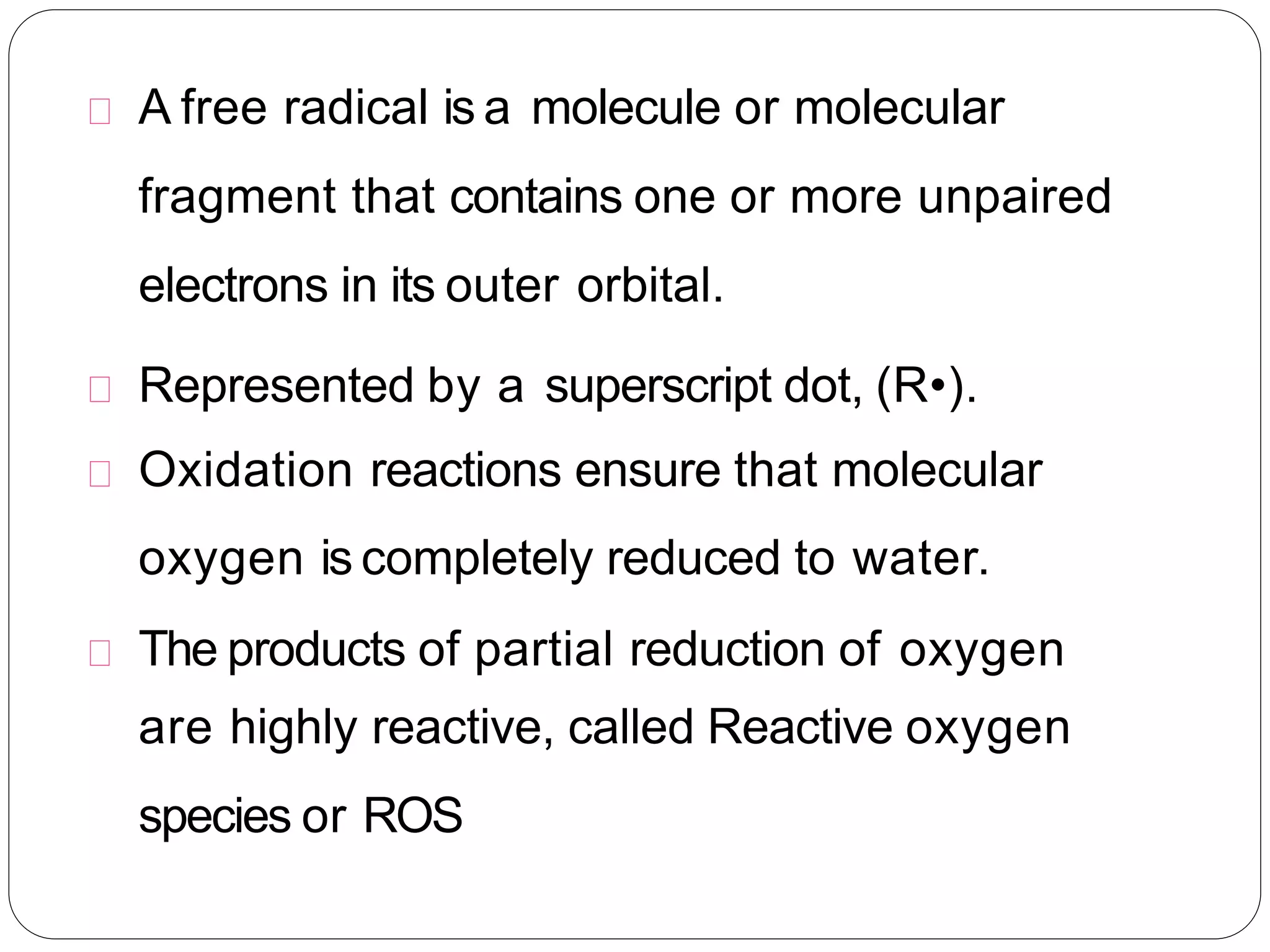 Free radicals and antioxidants | PPTX