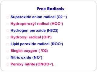 Free radicals and antioxidants | PPTX