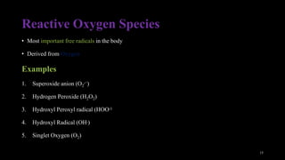 Free Radicals, Oxidative Stress and Natural Antioxidants by Maliha ...