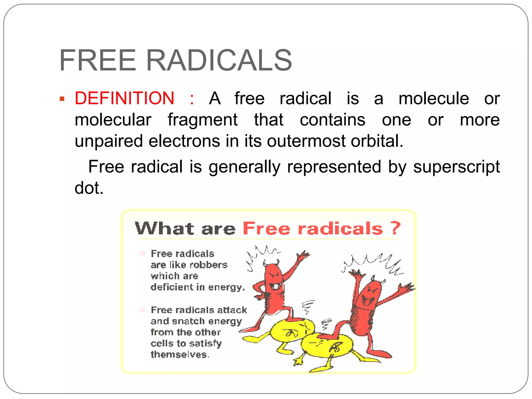 Free radicals | PPTX