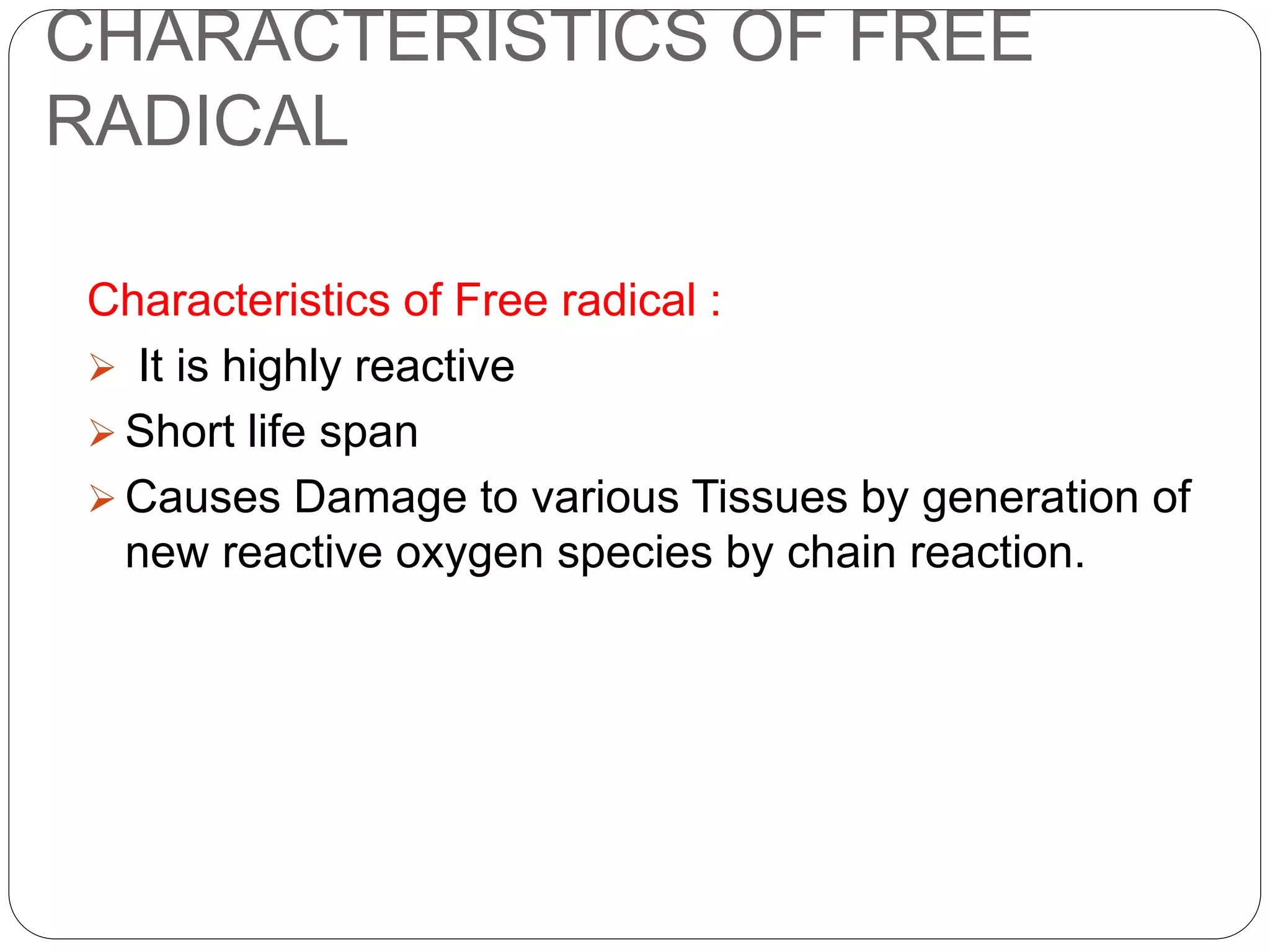 Free radicals | PPTX