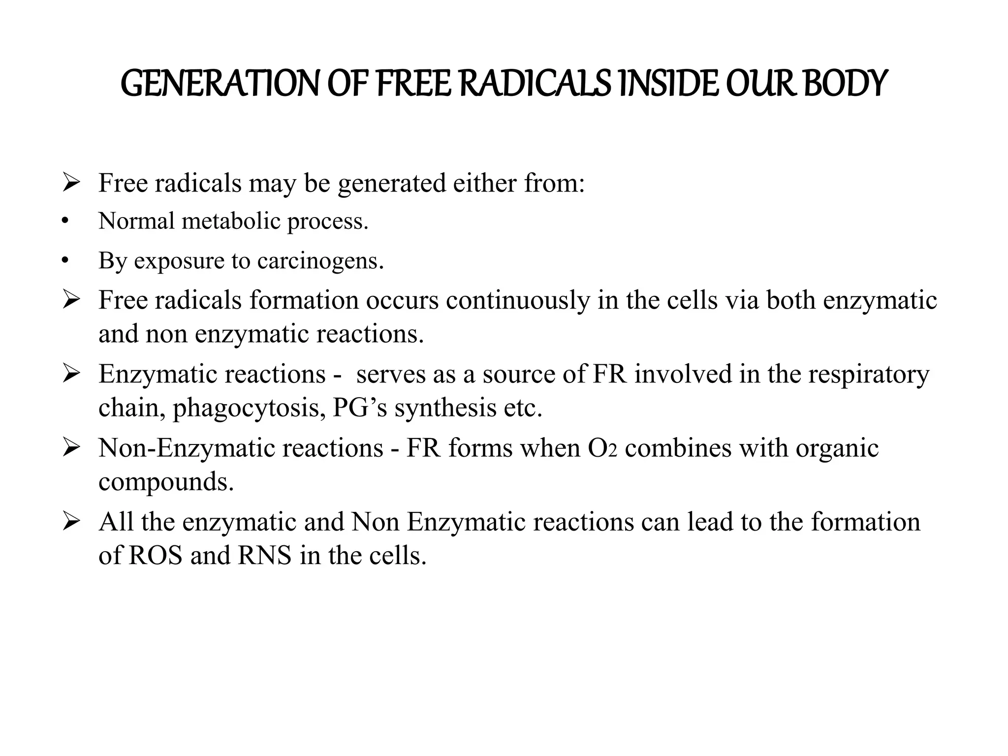 Free radicals and antioxidants | PPT