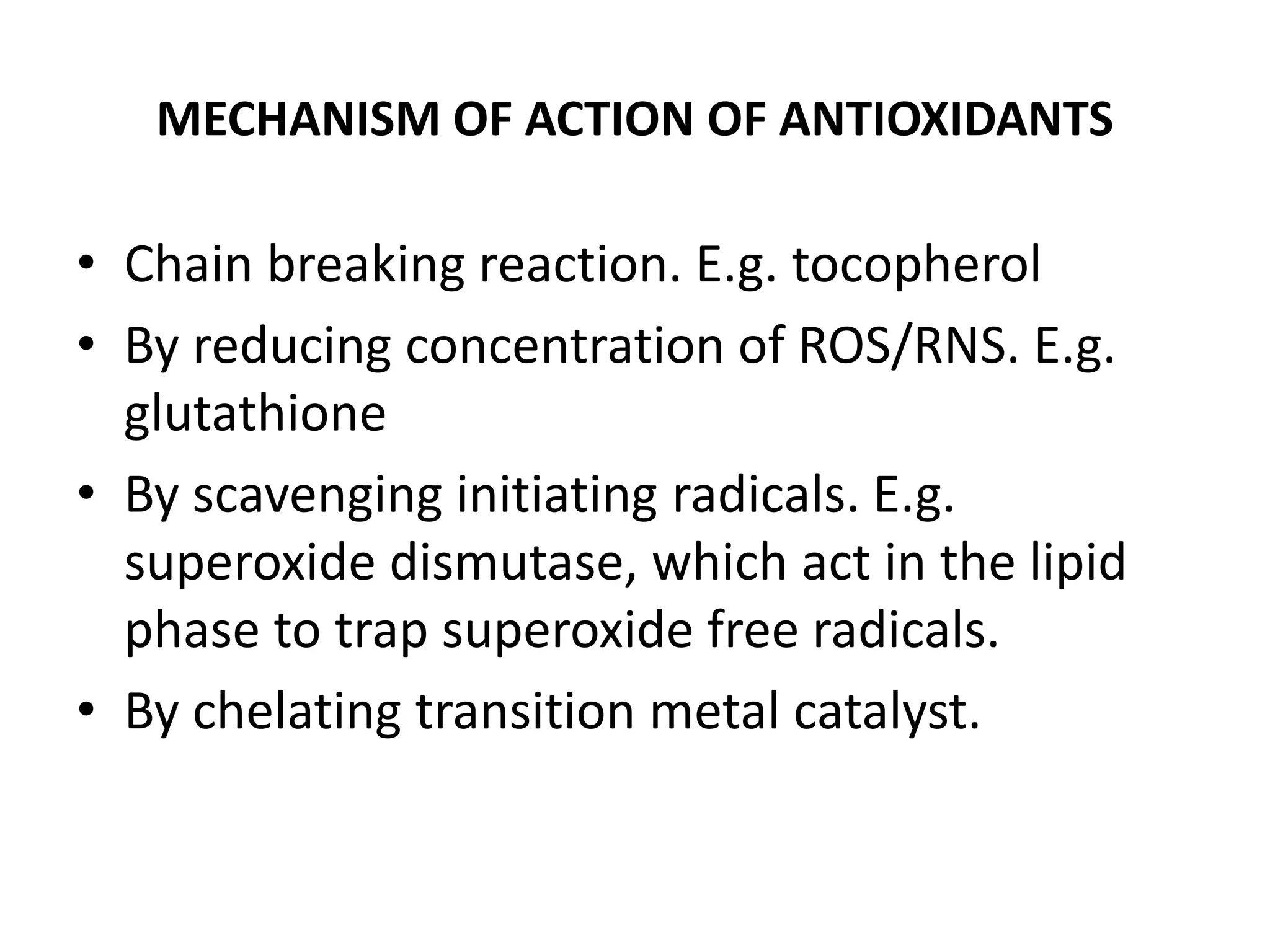 Free radicals and antioxidants | PPT