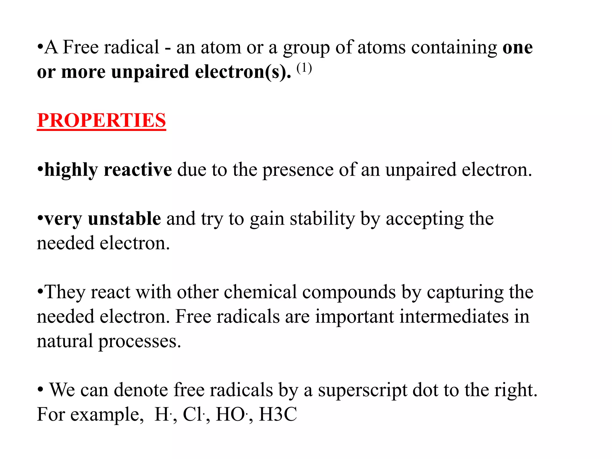 Free radicals and antioxidants | PPT
