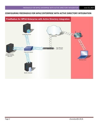 Free radius for wpa2 enterprise with active directory integration | PDF