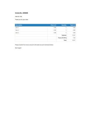 Free receipt maker | PDF