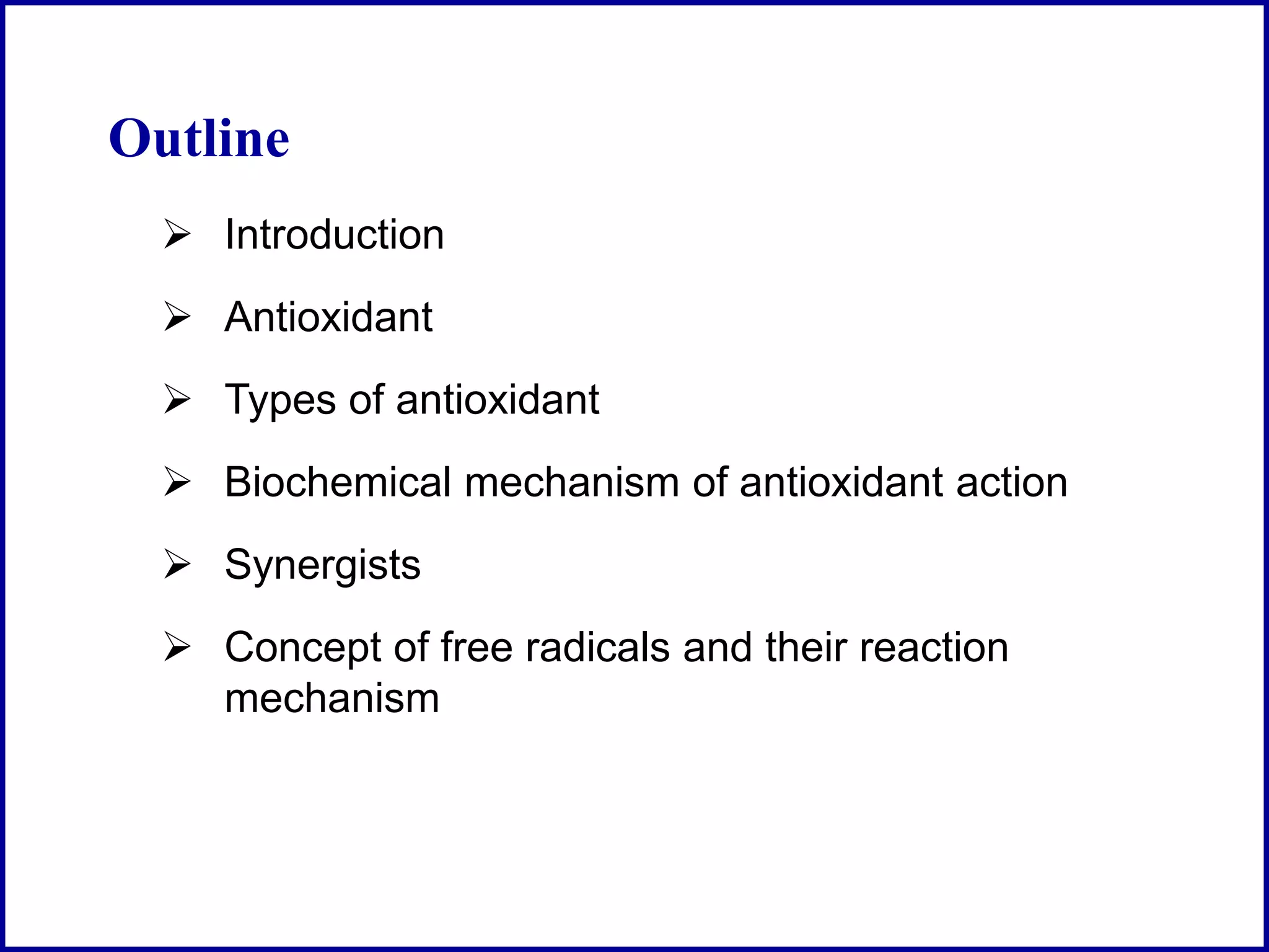 Free Radical and Antioxidant | PDF
