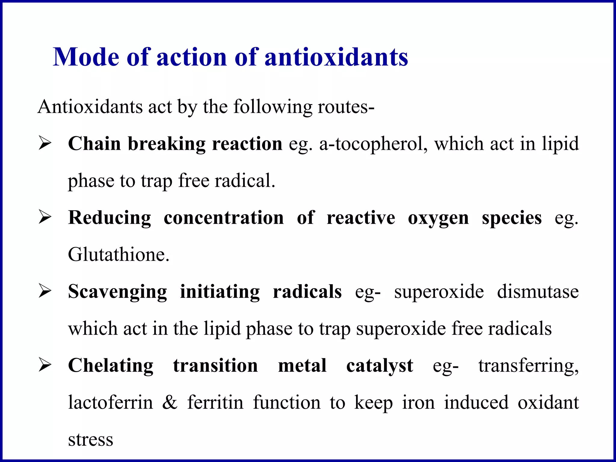 Free Radical and Antioxidant | PDF