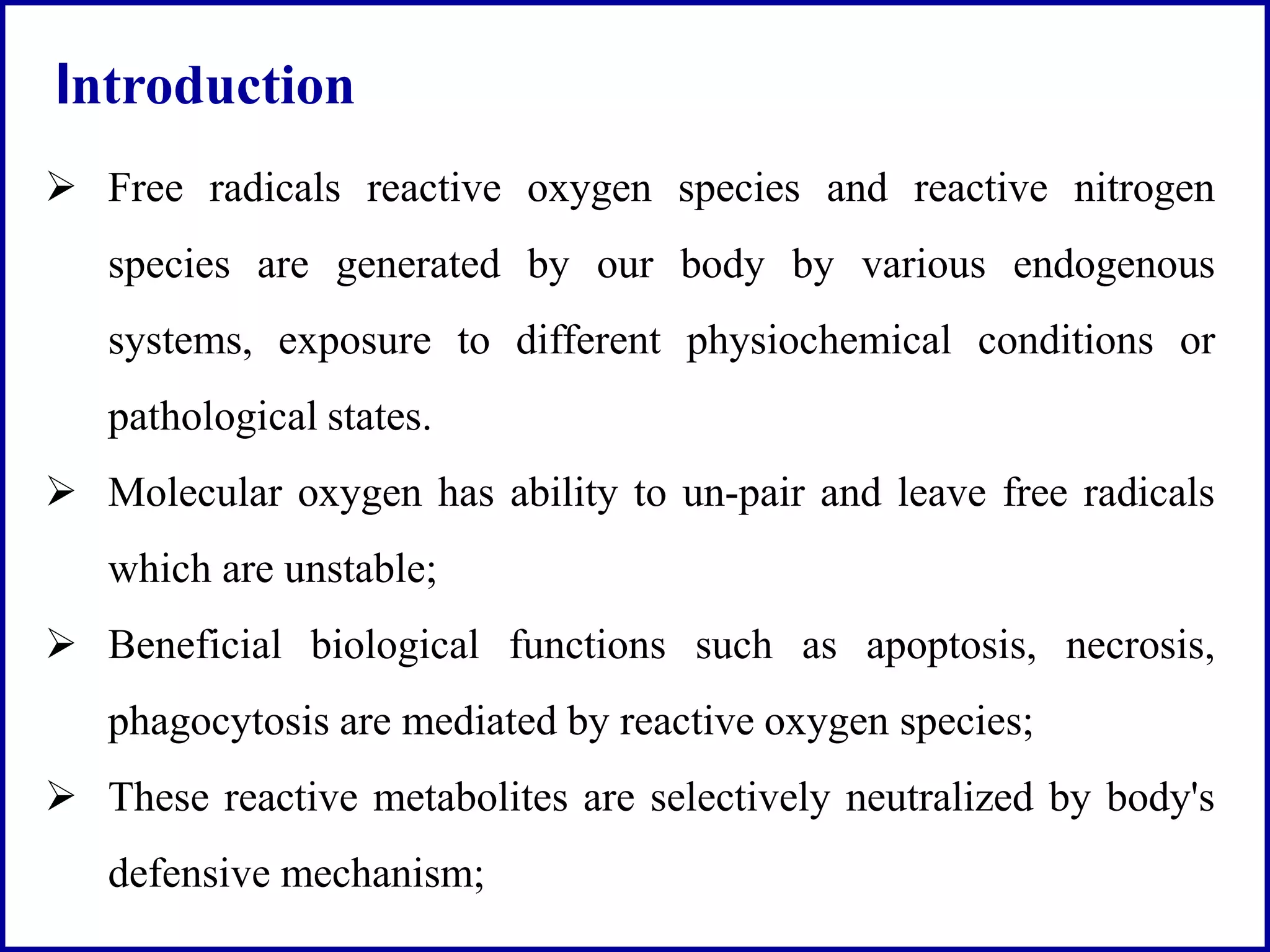 Free Radical and Antioxidant | PDF