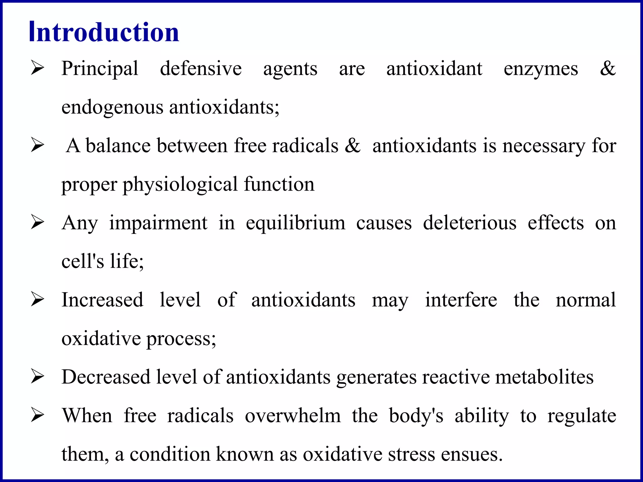Free Radical and Antioxidant | PDF