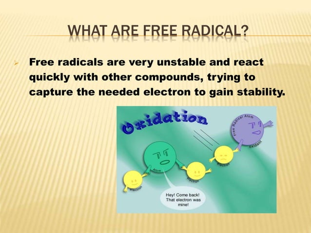Free redical vs antioxident | PPT