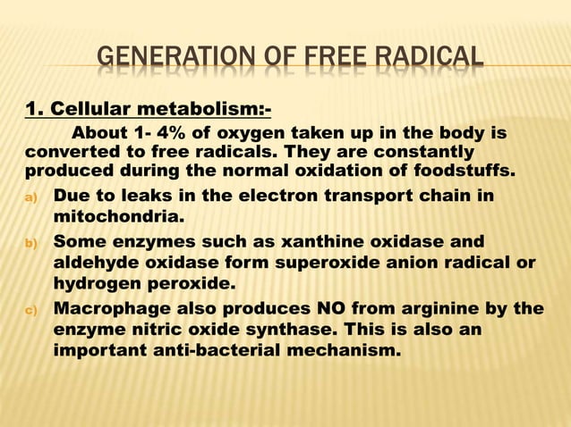 Free redical vs antioxident | PPTX