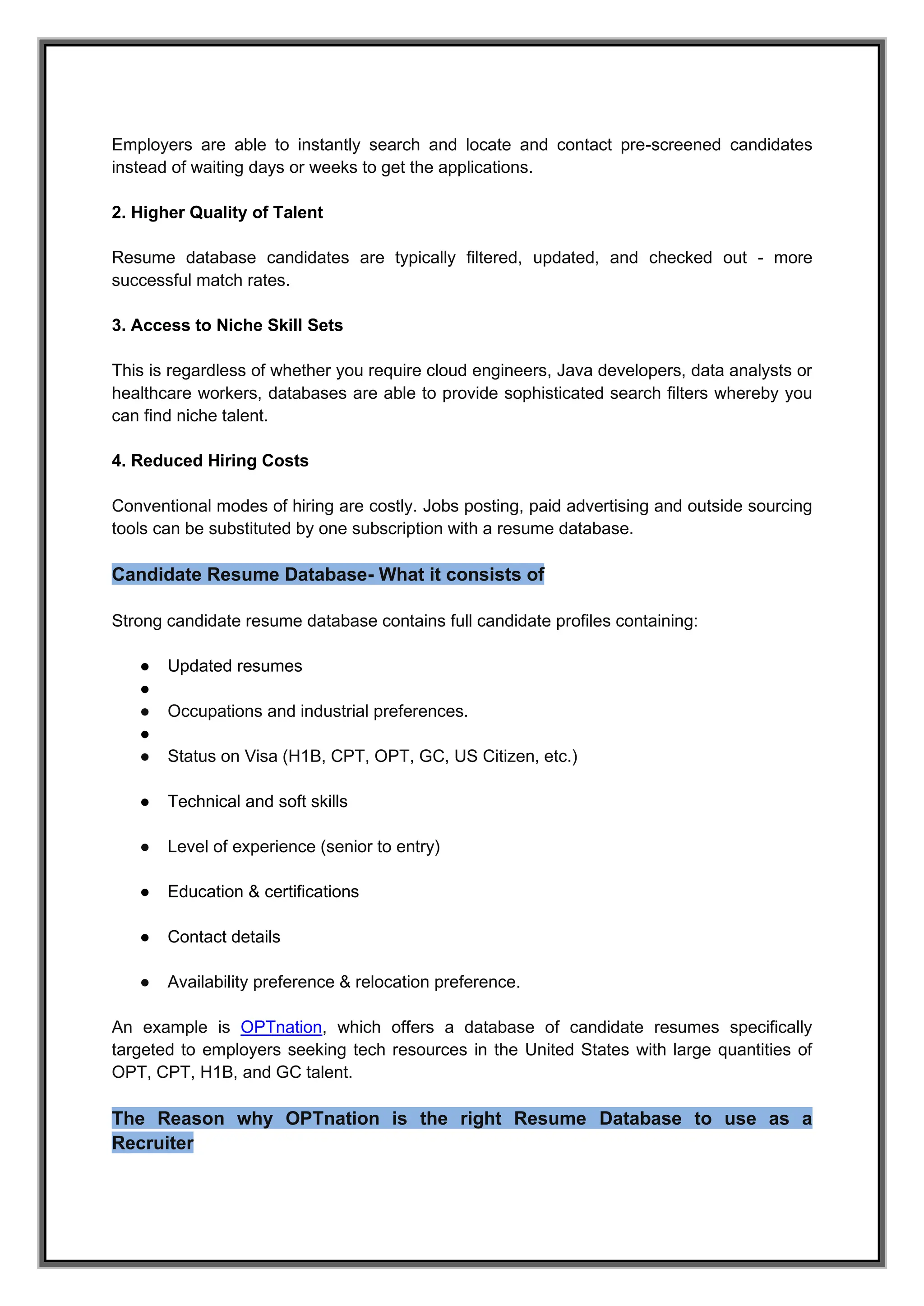 Free Resume Databases -Faster Hiring in the USA.pdf