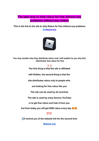 Free robux 2021 | PDF