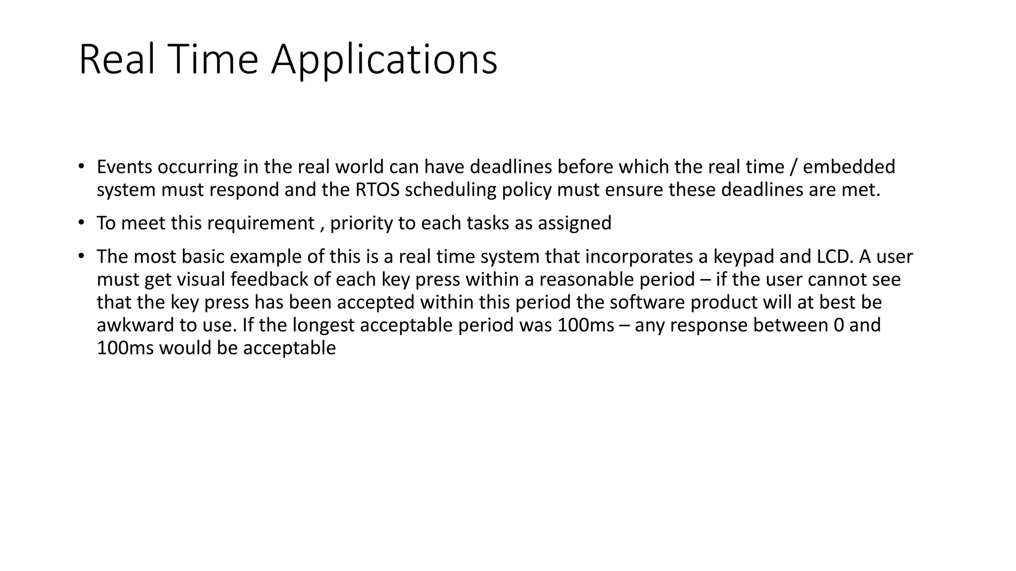 Freertos Basics Real Time Operating System Pptx Operating Systems