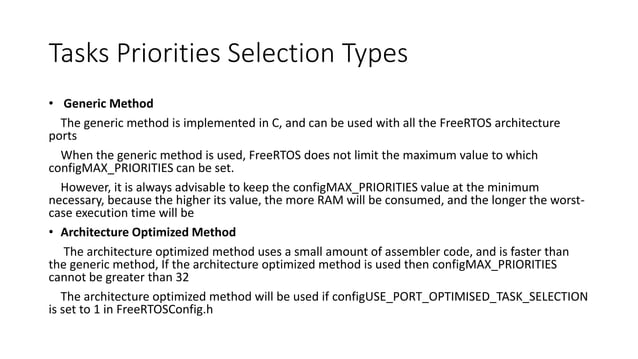 Freertos Basics Real Time Operating System Pptx Operating Systems