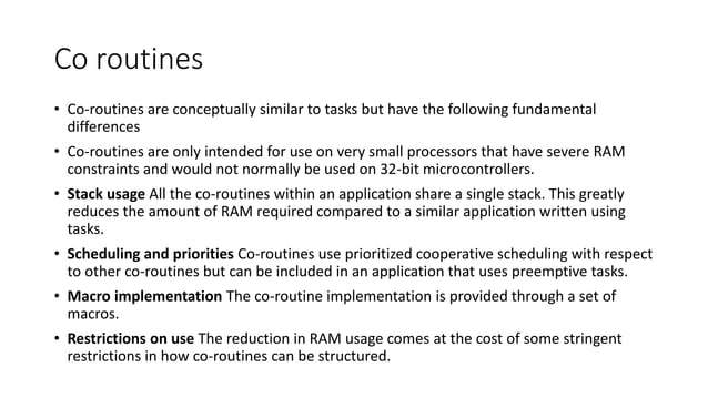 FreeRTOS basics (Real time Operating System) | PPTX | Operating Systems ...
