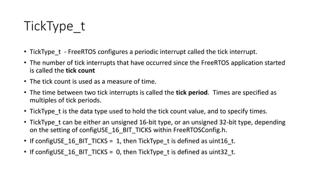 Freertos Basics Real Time Operating System Pptx Operating Systems