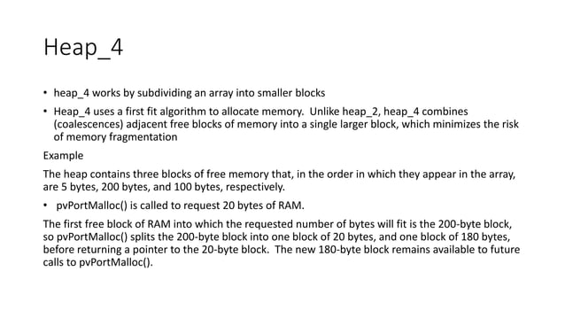 FreeRTOS basics (Real time Operating System) | PPTX | Operating Systems | Computer Software and ...
