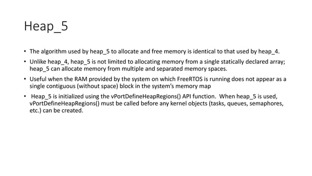 FreeRTOS basics (Real time Operating System) | PPTX | Operating Systems | Computer Software and ...