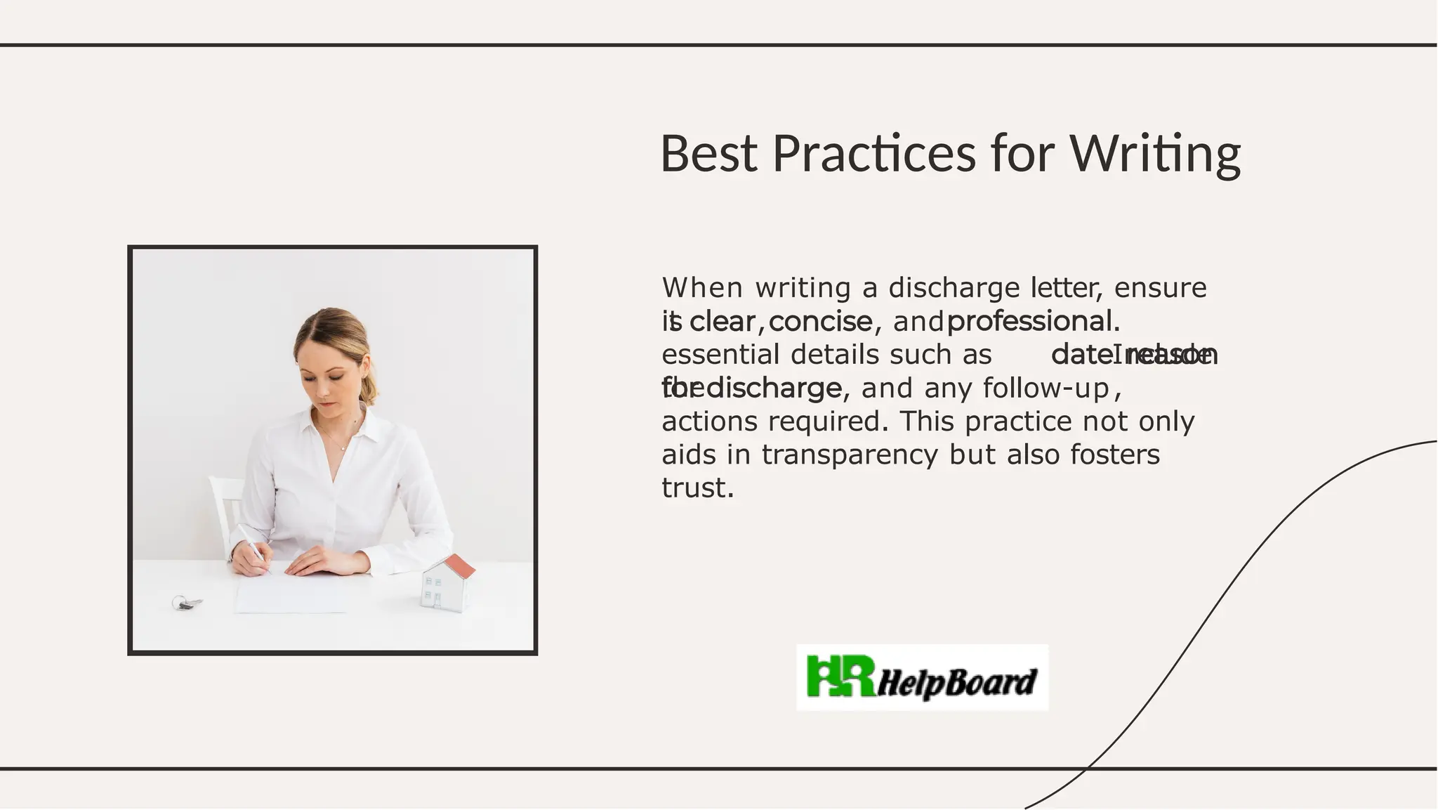 Free sample discharge letter , Example of discharge letter | PPTX