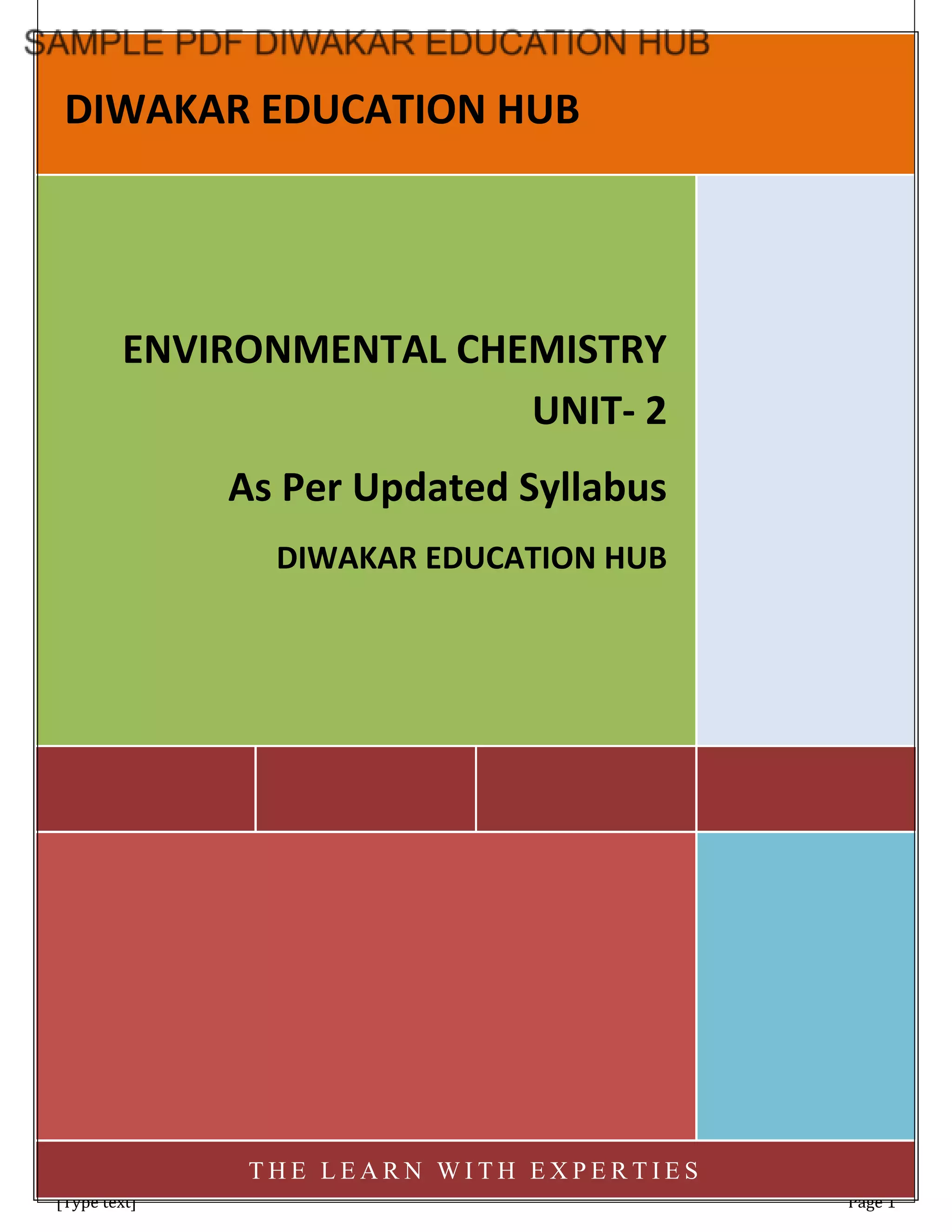 UGC NET Environment Science [EVS] Book PDF [Sample] | PDF