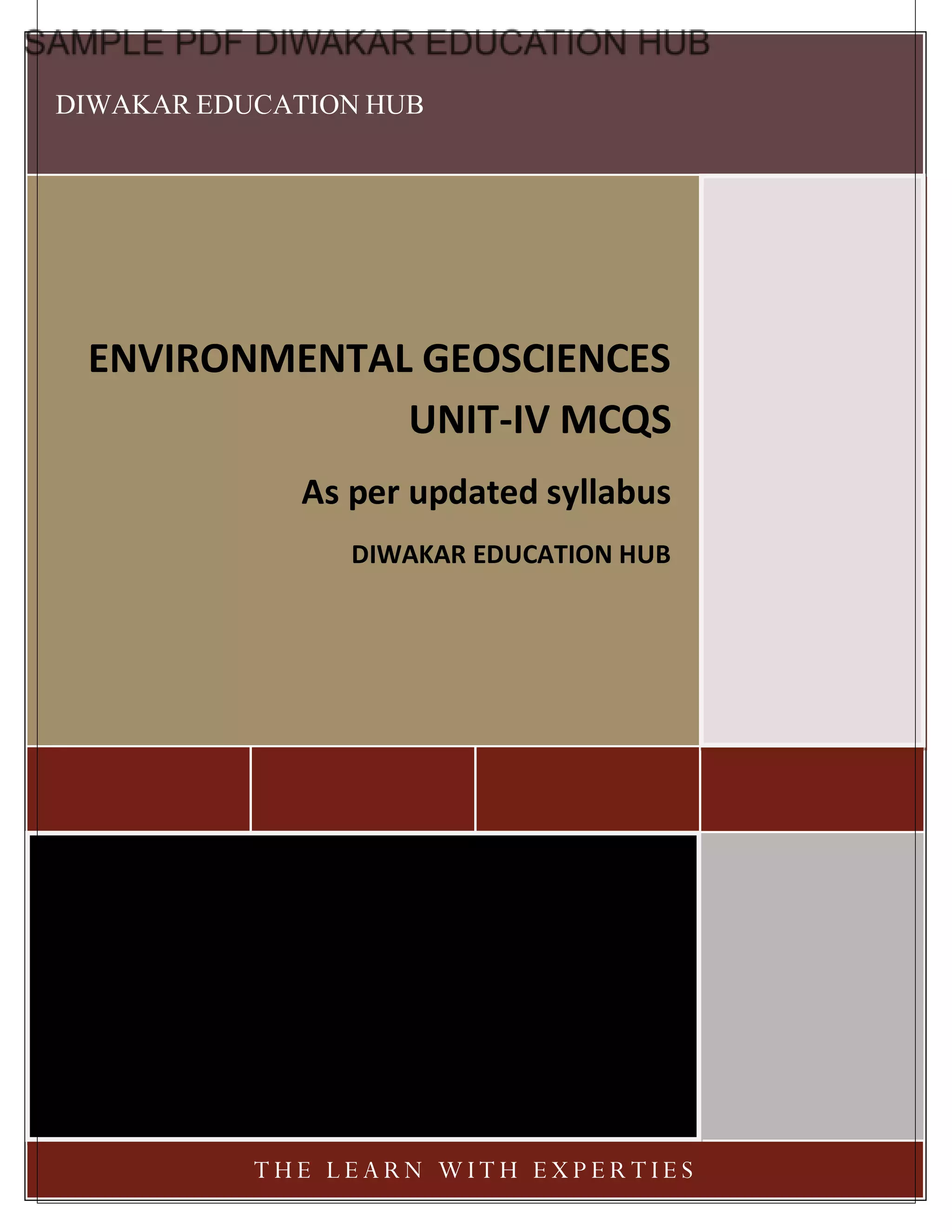 UGC NET Environment Science [EVS] Book PDF [Sample] | PDF