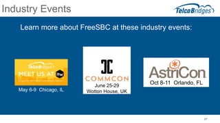 How to Build a SBC Appliance with FreeSBC | PPTX