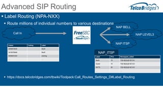 FreeSBC How To - Advanced SIP Routing | PPT