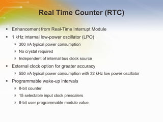 Low Power Flexis™ Series of QE Family MCUs | PPT