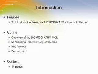 MC9RS08KA8/4 Introduction | PPT