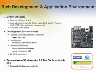 MPC8313E PowerQUICC II Pro Processor | PPT