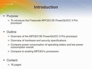 MPC8313E PowerQUICC II Pro Processor | PPT
