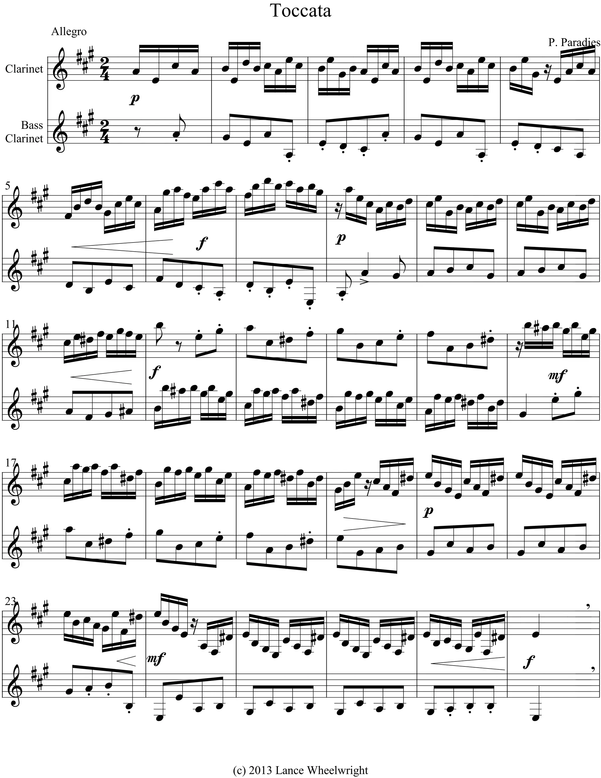 paradisi pietro domenico toccata in a 61975 | PDF