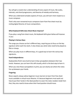 Free Sheet Music Why You should Learn to Read Sheet Music.pdf