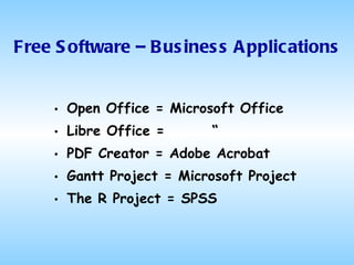 Free software | PPT | Shareware and Freeware | Computer Software and ...