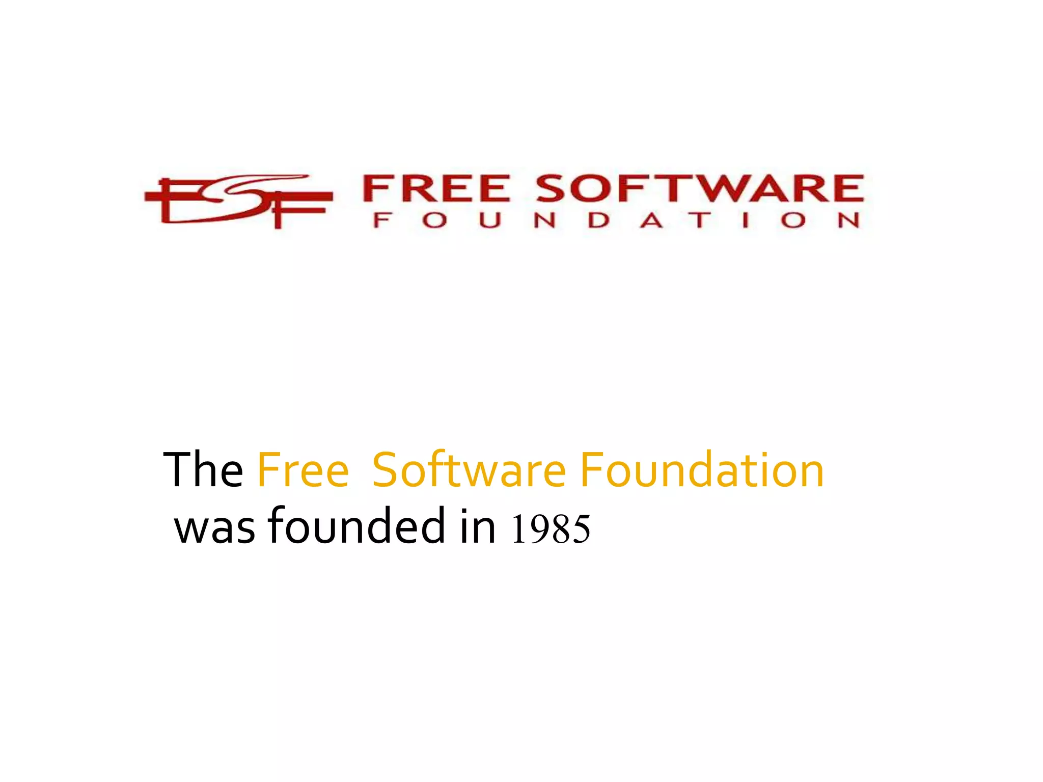 Free software foundation | PPTX