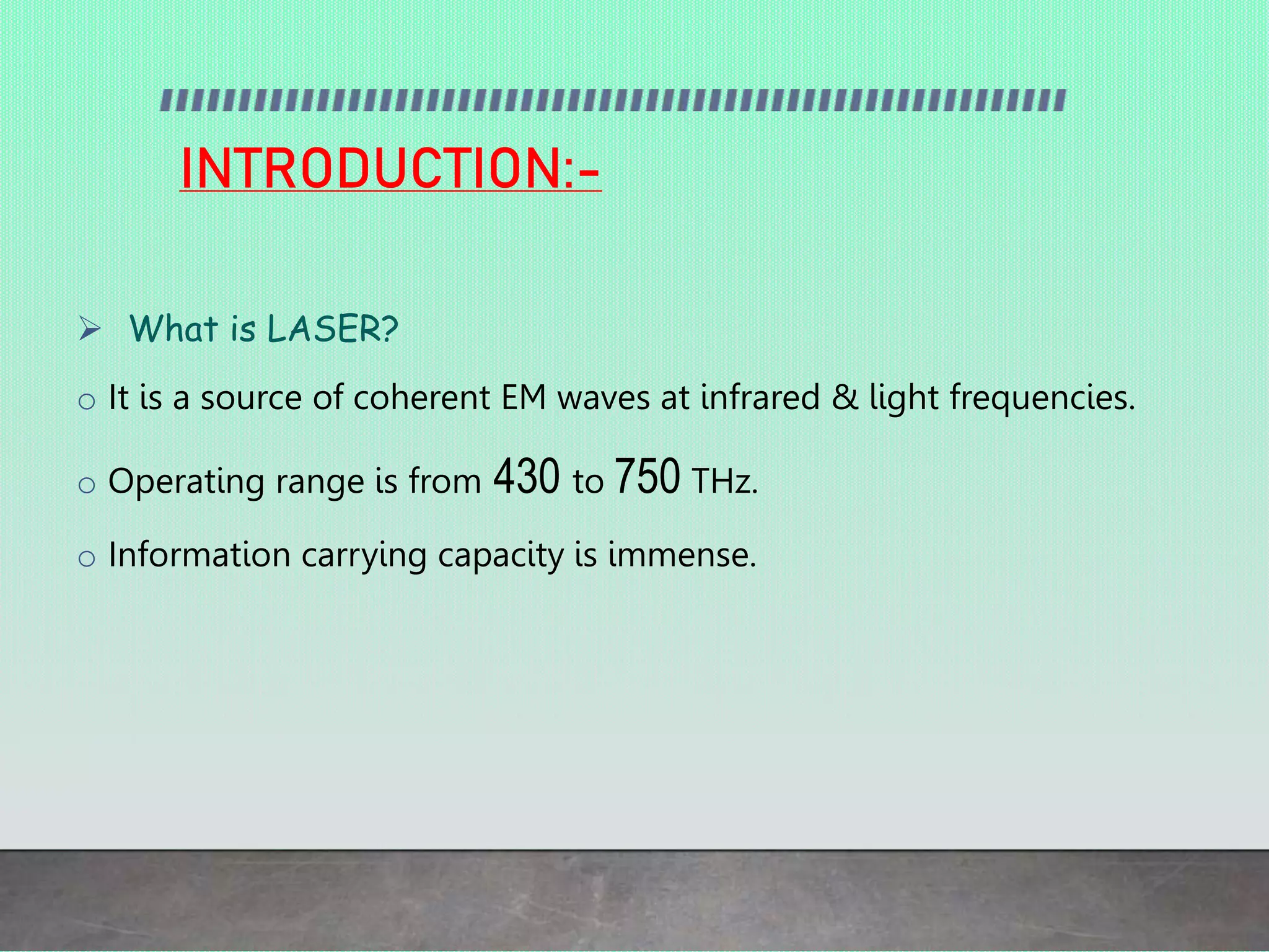 free space laser communication SEMINAR.pptx