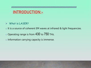 free space laser communication SEMINAR.pptx