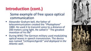 Free space laser communicator | PPTX