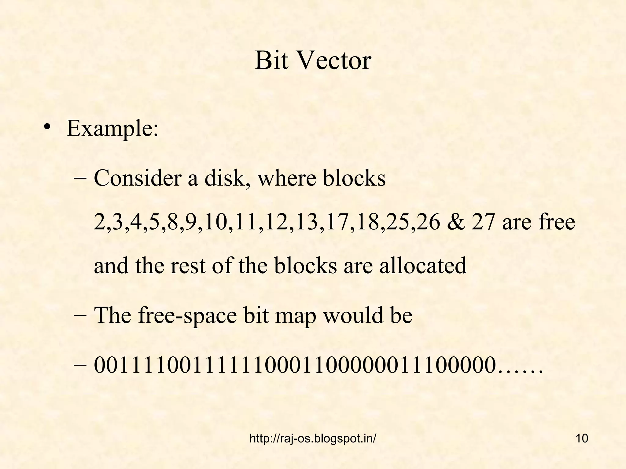 Free space managment46 | PPT
