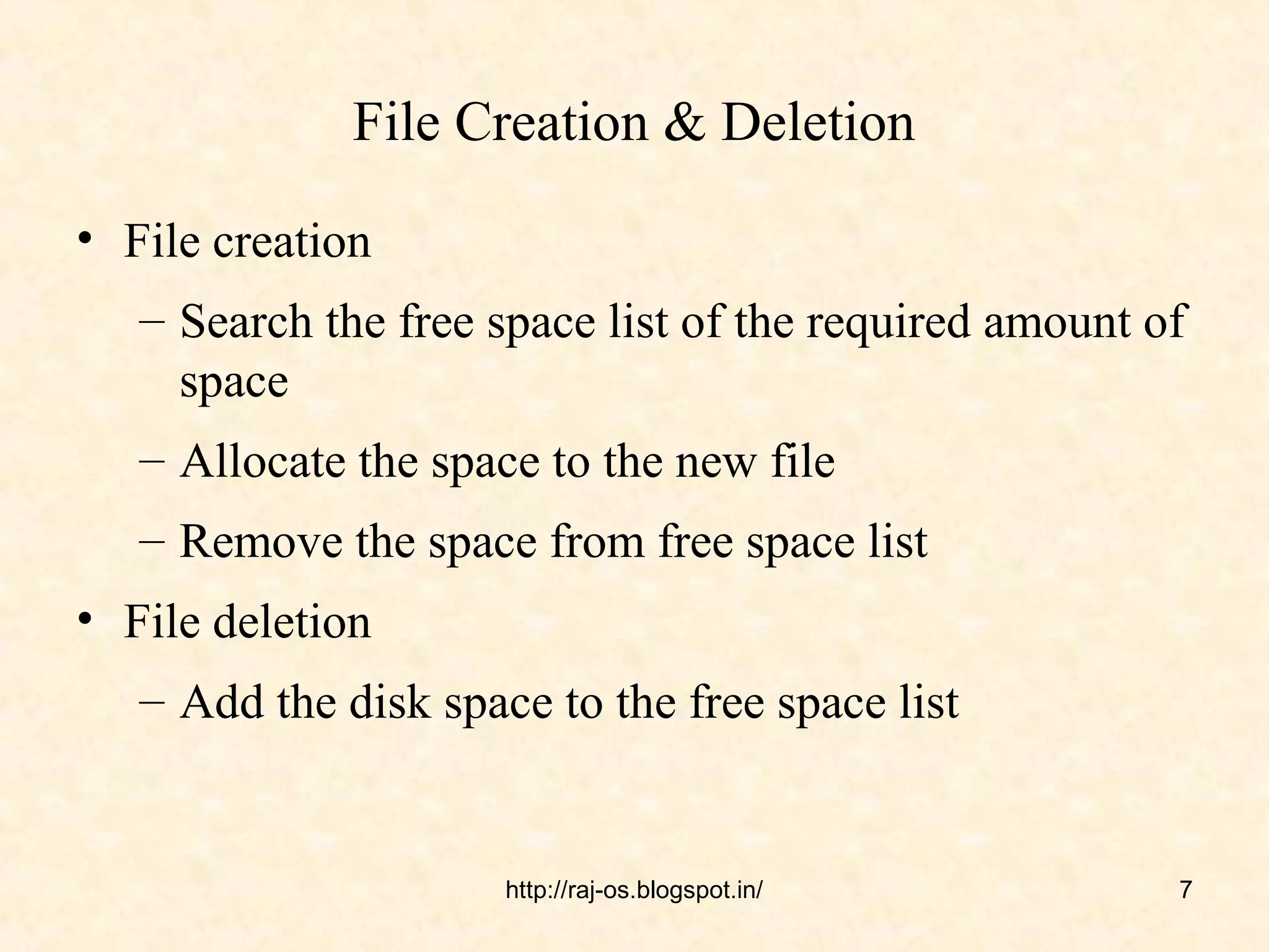 Free space managment46 | PPT