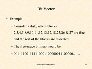 Free space managment46 | PPT